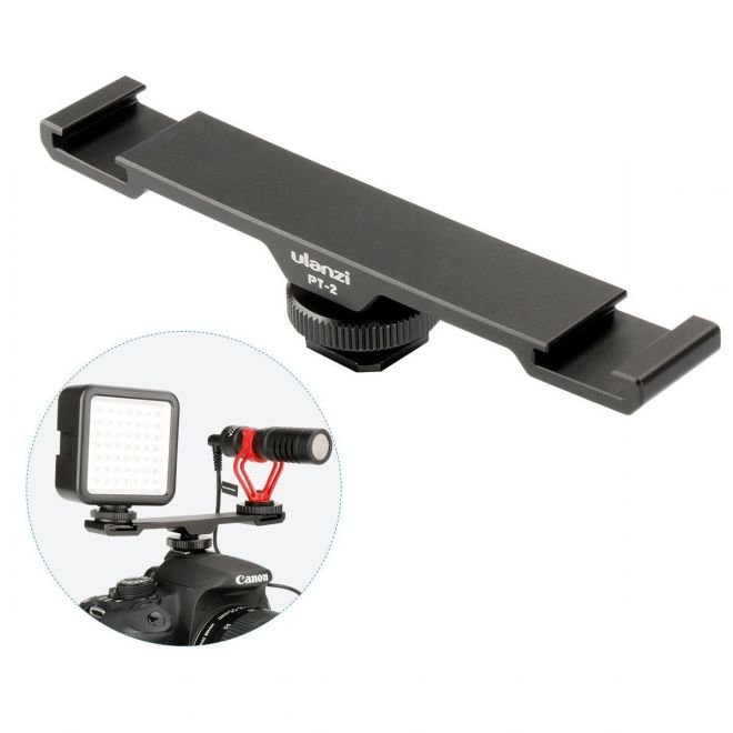 ULANZI PT-2 DUAL COLD SHOE MOUNT - Spazioplus